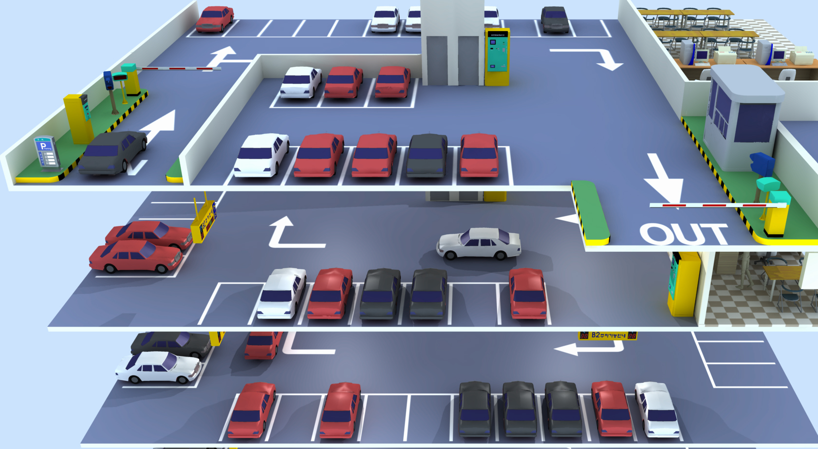 주차관제유도관제요금정산시스템 위너기술 인력 및 차량통제시스템 소프트웨어 개발 산업용품 안전용품 생활용품기전자 시스템 개발 공급