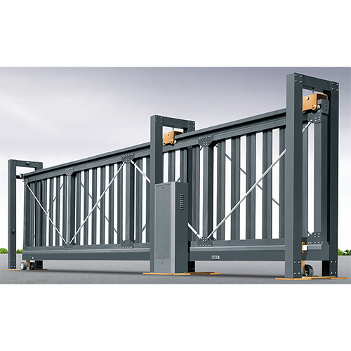 바퀴구동 걸이식 슬라이딩 게이트바퀴식 캔틸레버 게이트 대문wt L1451 산업용 최대 개방폭19미터 Hanging Sliding Gate 위너기술 인력 및